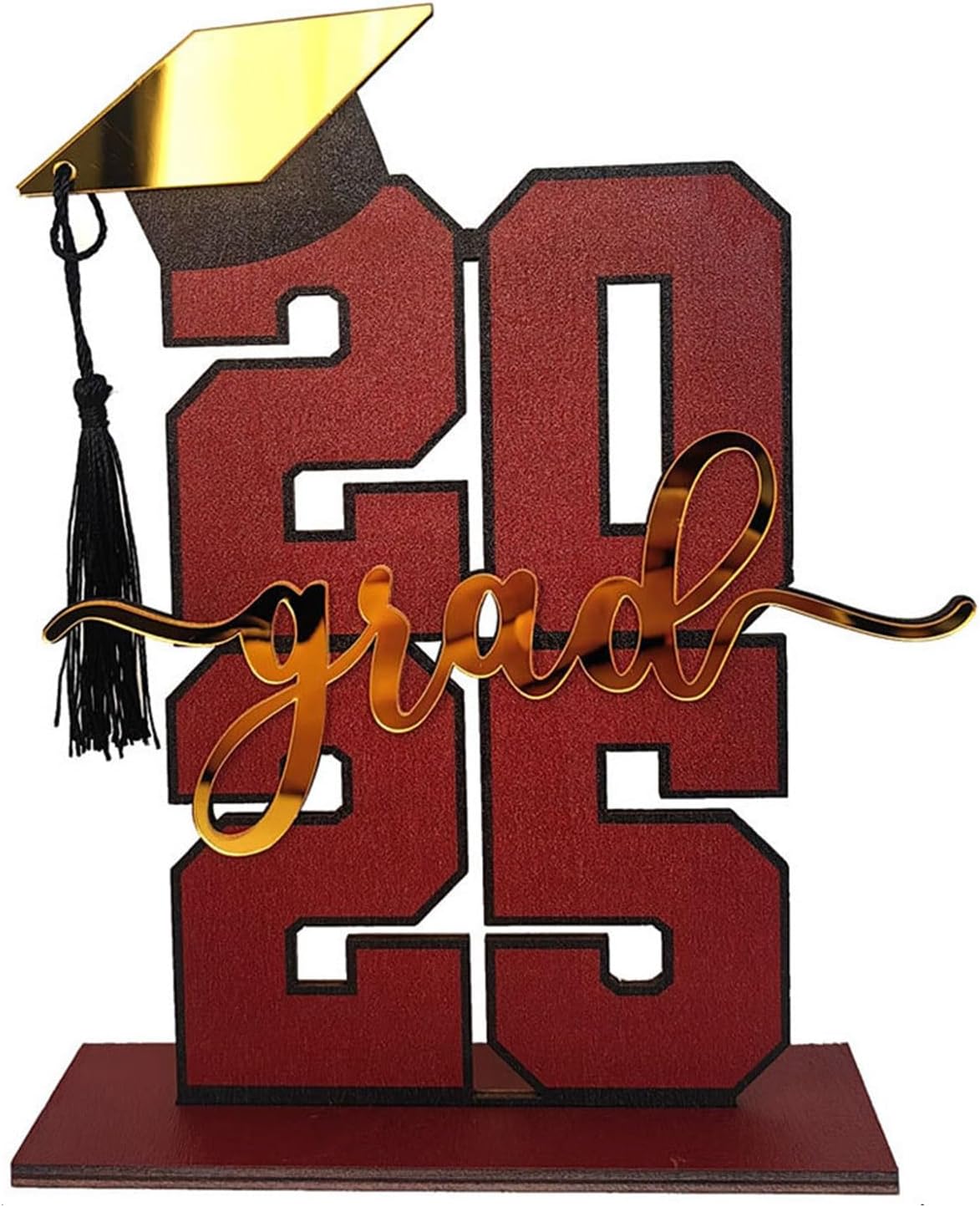 Amazon.com: Tainrunse Wooden Table Sign Class of 2025 Graduation ...