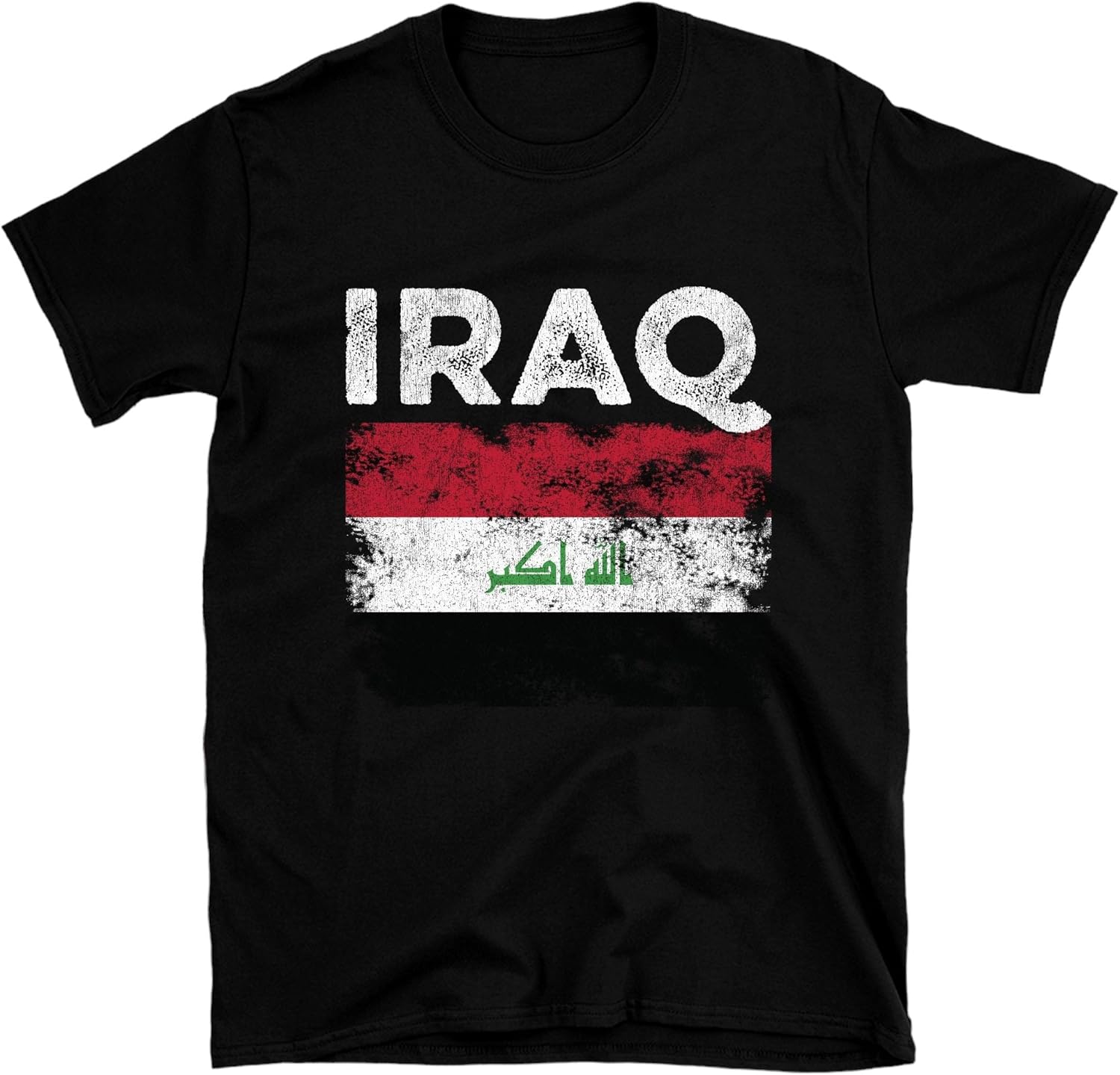 Iraq Flag Distressed Iraqi Flag Shirt Tee T Shirt Tshirt T-Shirt - Size ...