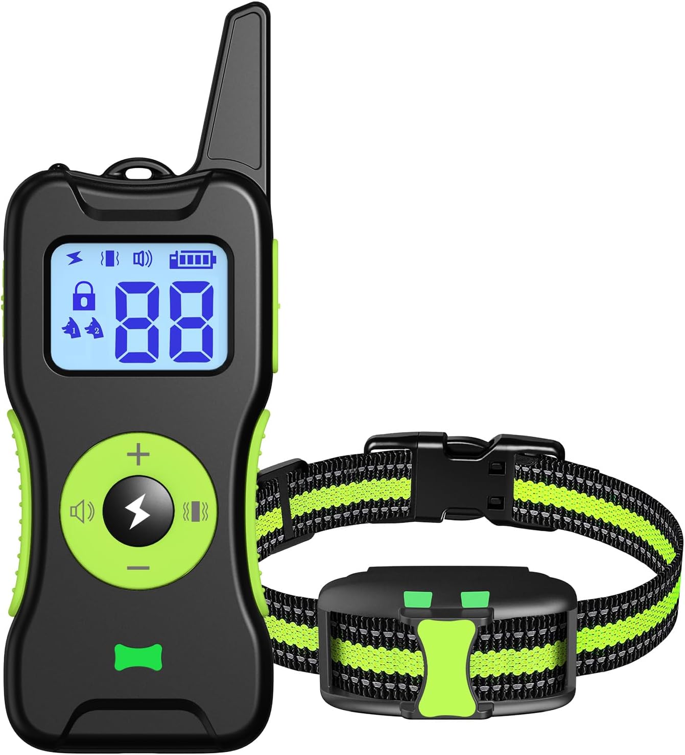 YJWFHPU Dog Shock Collar with Remote - Rechargeable Dog Training Collar ...