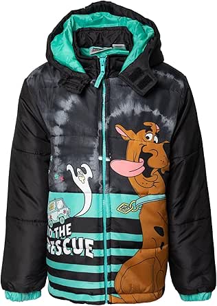 Amazon.com: Scooby-Doo Zip Up Fashion Winter Coat Puffer Jacket ...