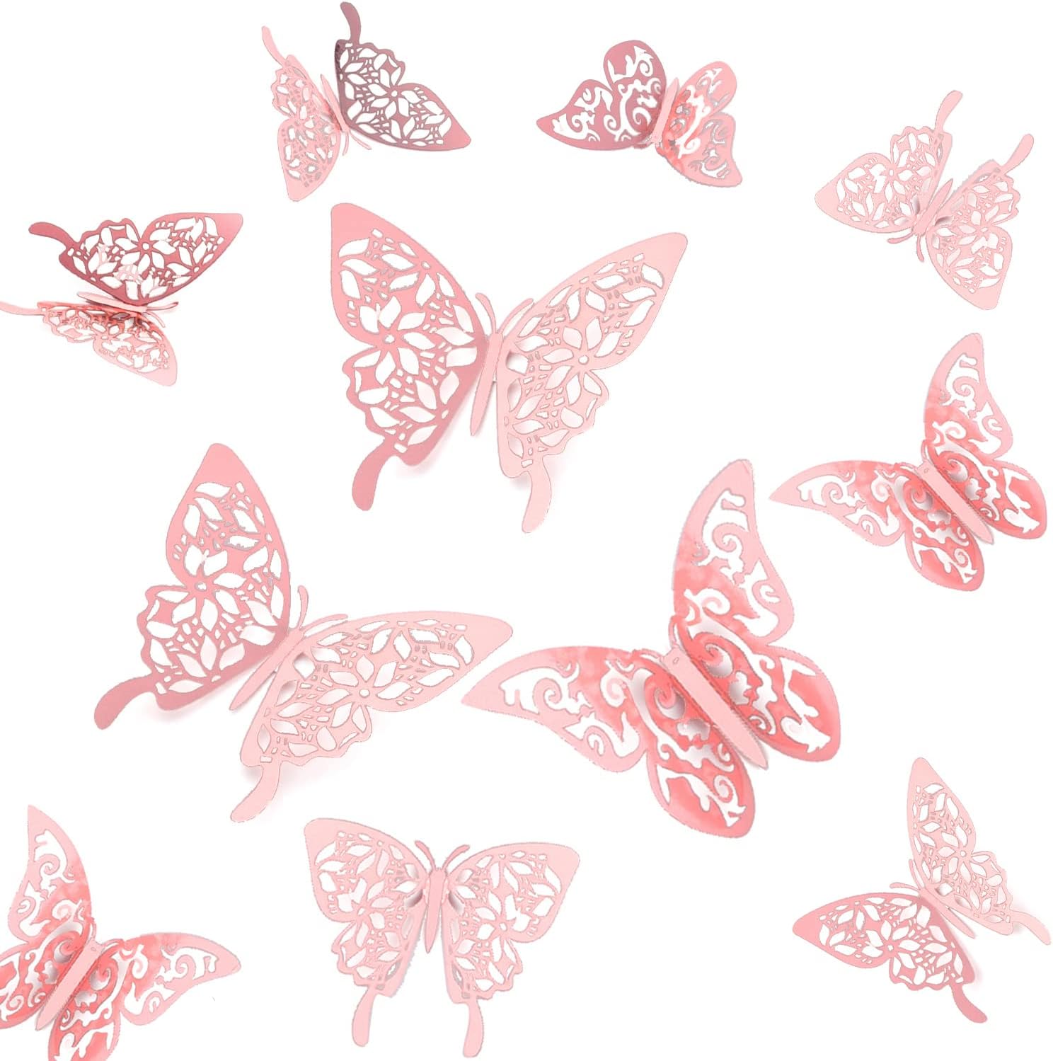 Clest F&H 12pcs 3D Art Butterfly Decal Wall Sticker Home Decor Room ...