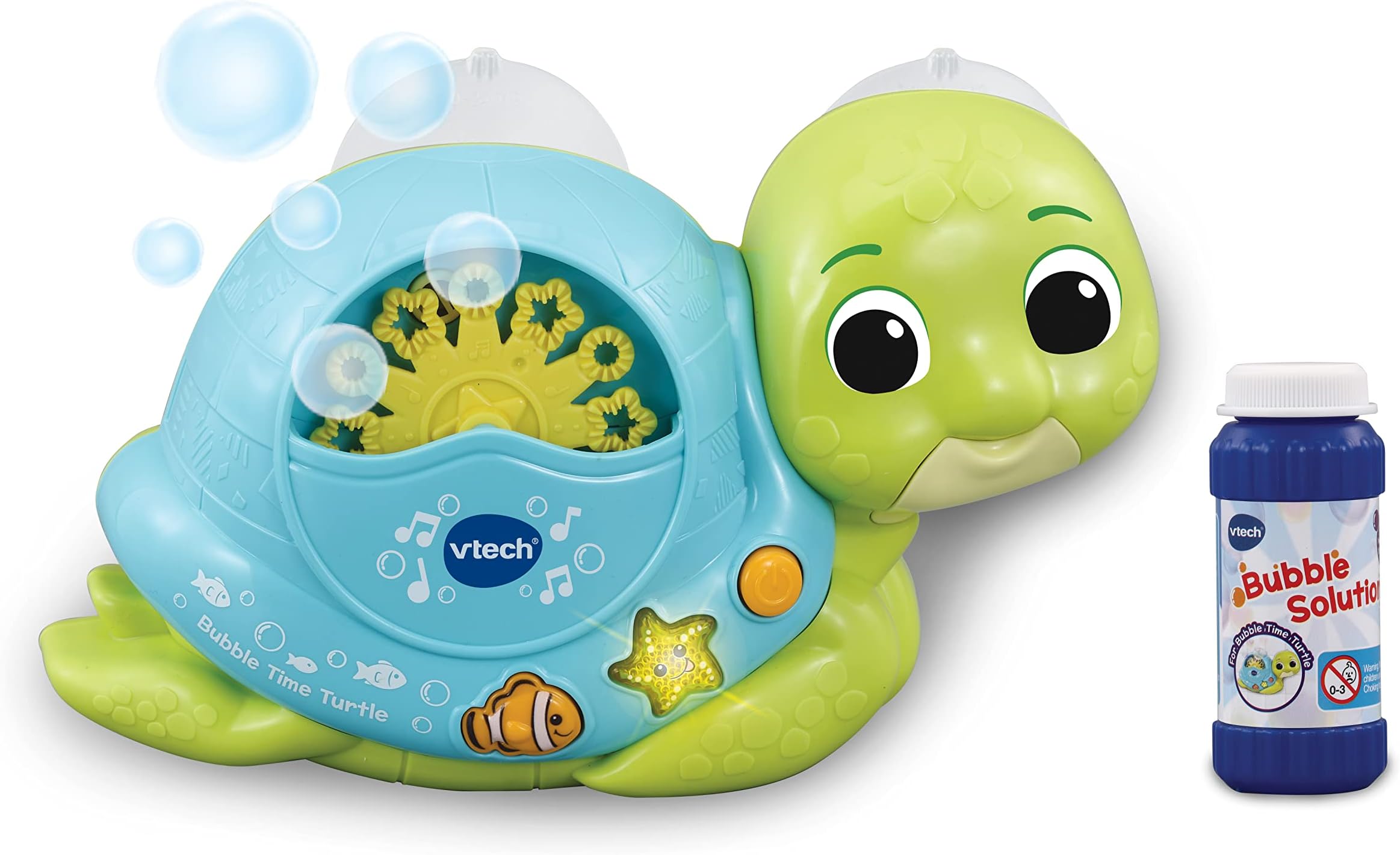 VTech Bubble Time Turtle - Bath Toys, Bubble Machine, Waterproof ...
