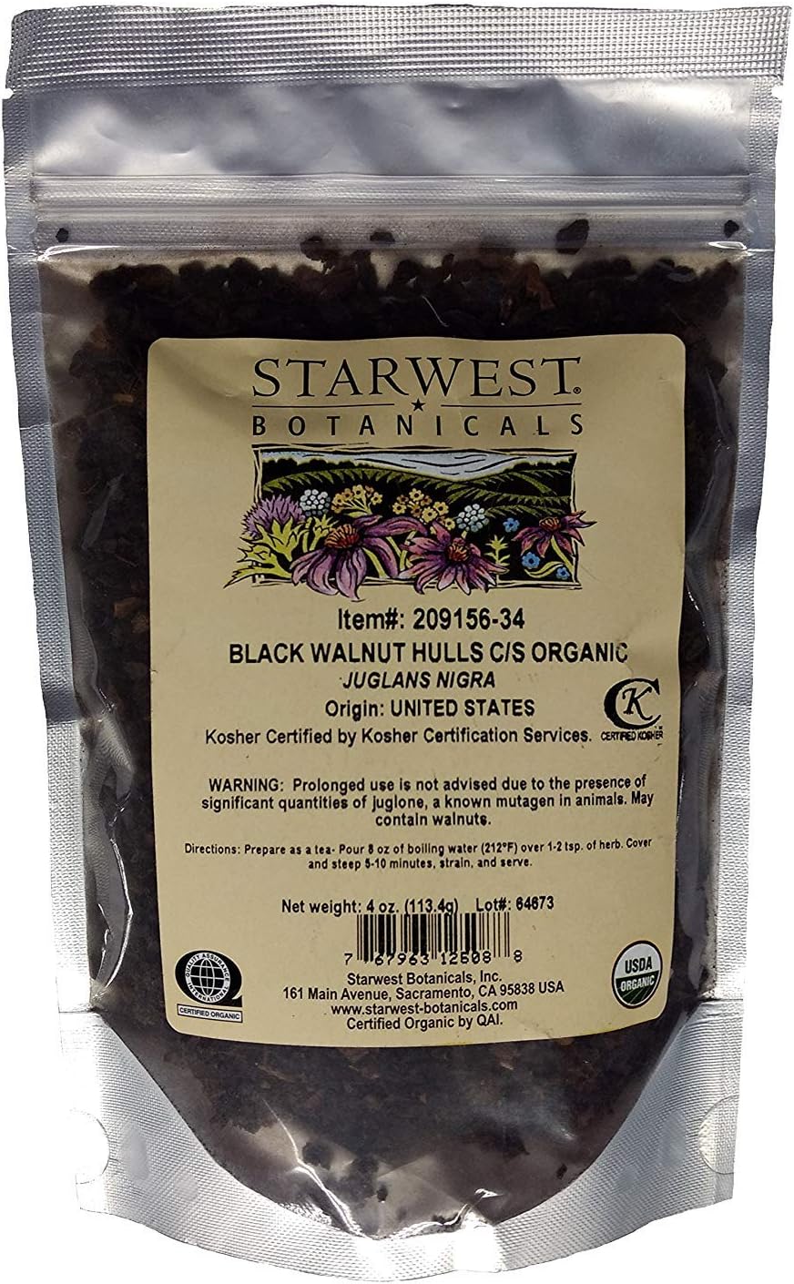 Amazon.com : Black Walnut Hull 1 Pound-Bulk Bag-Outer Covering of the ...