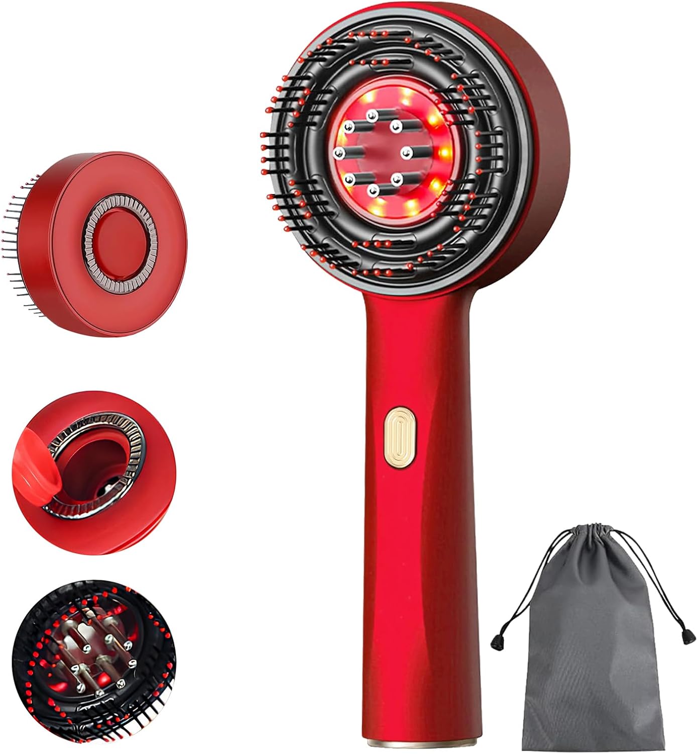 Congeowe Electric Hair Massager Brush, Hair Oil Applicator Scalp ...