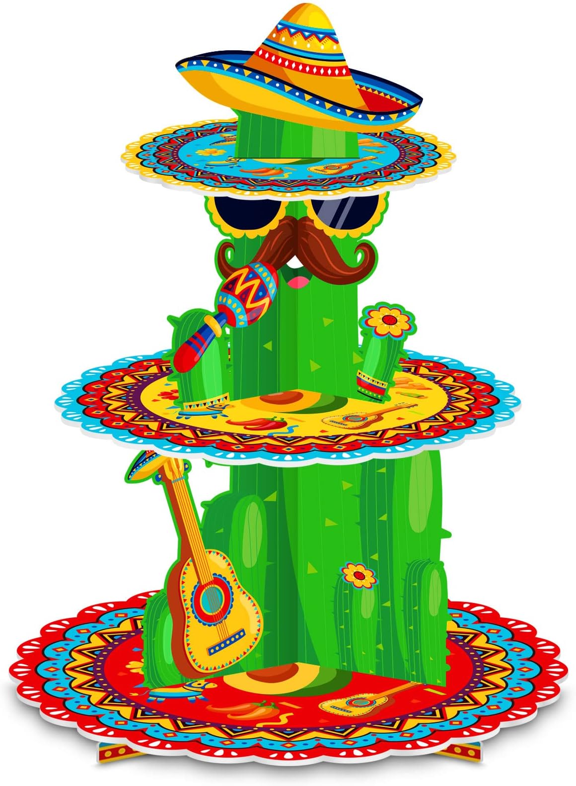 Amazon.com: 40 Pack Mexican Fiesta Birthday Party Supplies, Fiesta Food ...