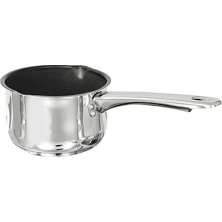 KitchenCraft Milk Pan, Induction Milk Pan with Pouring Lip, Stainless ...