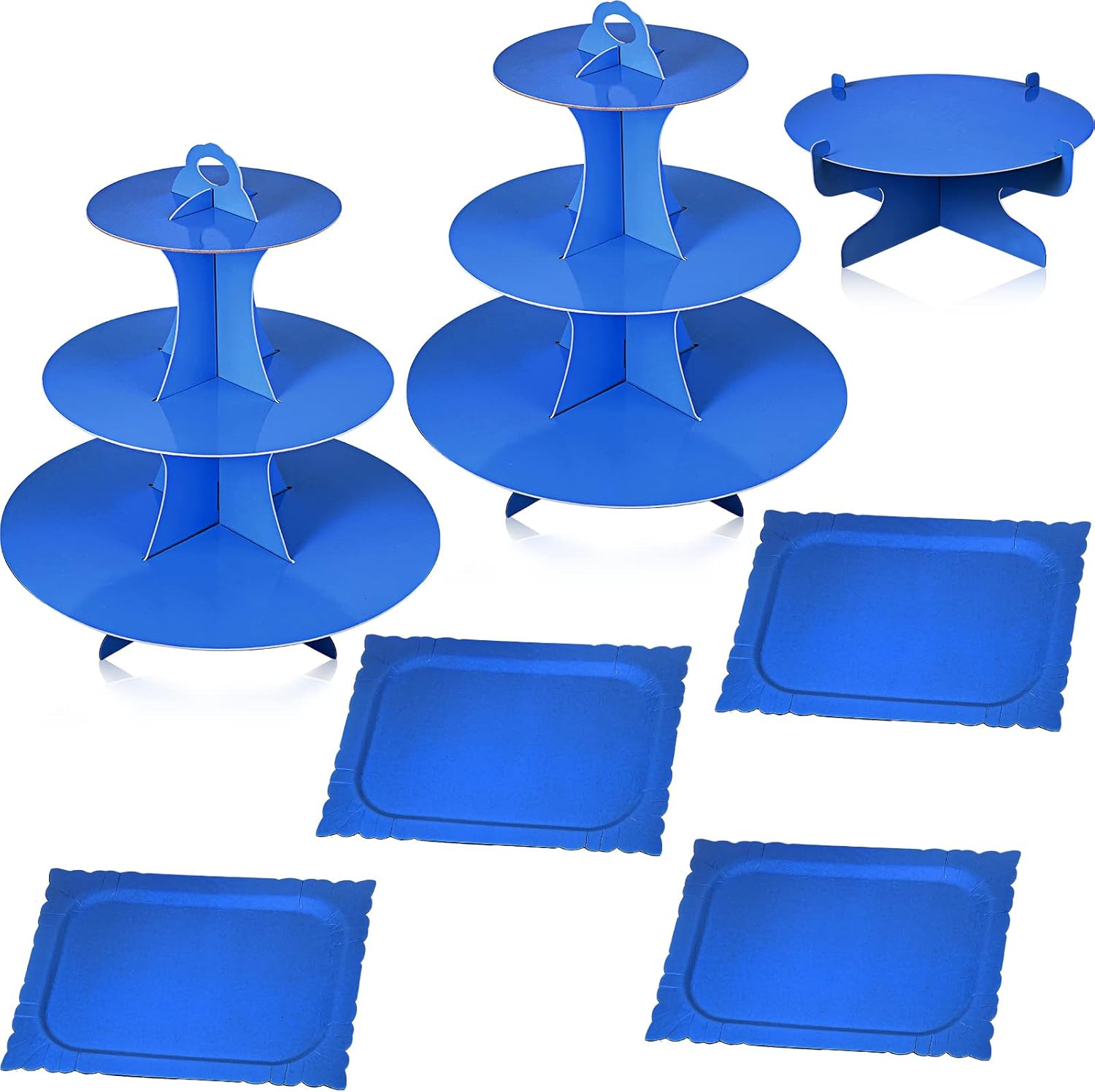 Amazon.com: Zopeal 7 Pcs Dessert Table Display Set 3-Tier Cupcake Stand ...