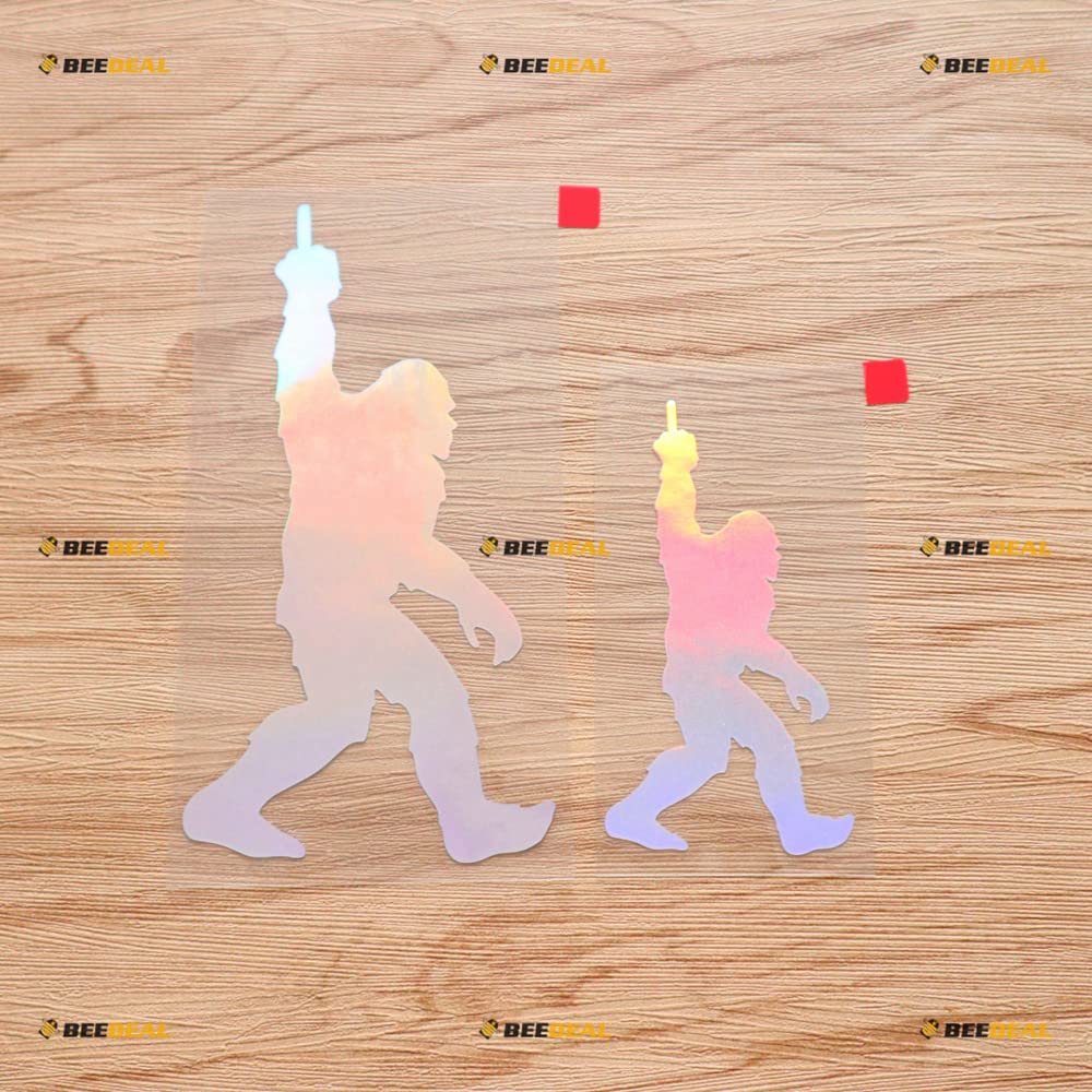 Amazon.com - Bigfoot Sasquatch Middle Finger Sticker Decal Vinyl - 2 ...