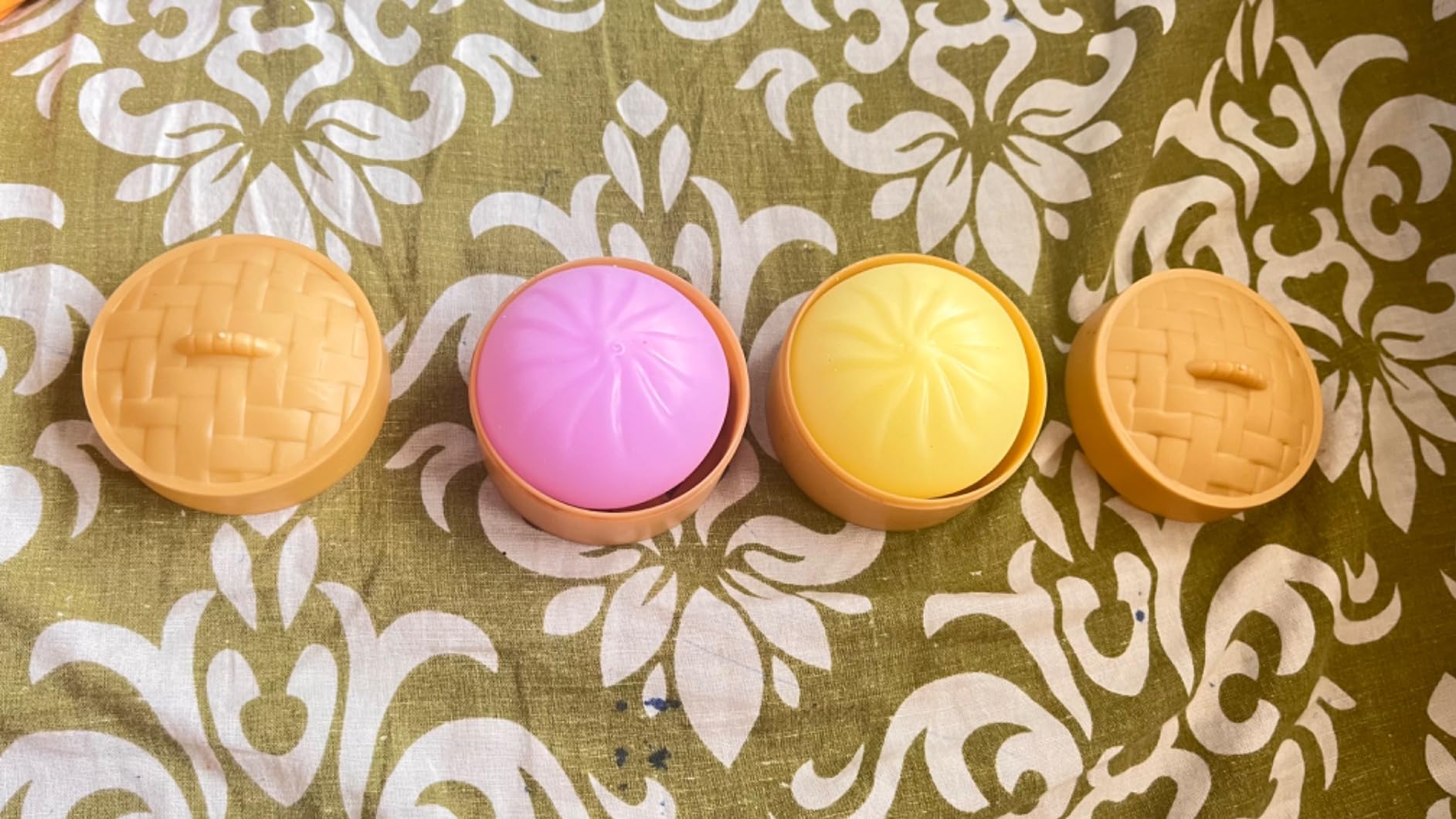 Buy Wizme Colorful Dumpling Toy | Squeeze Dough Ball Toy, Bun with Food ...