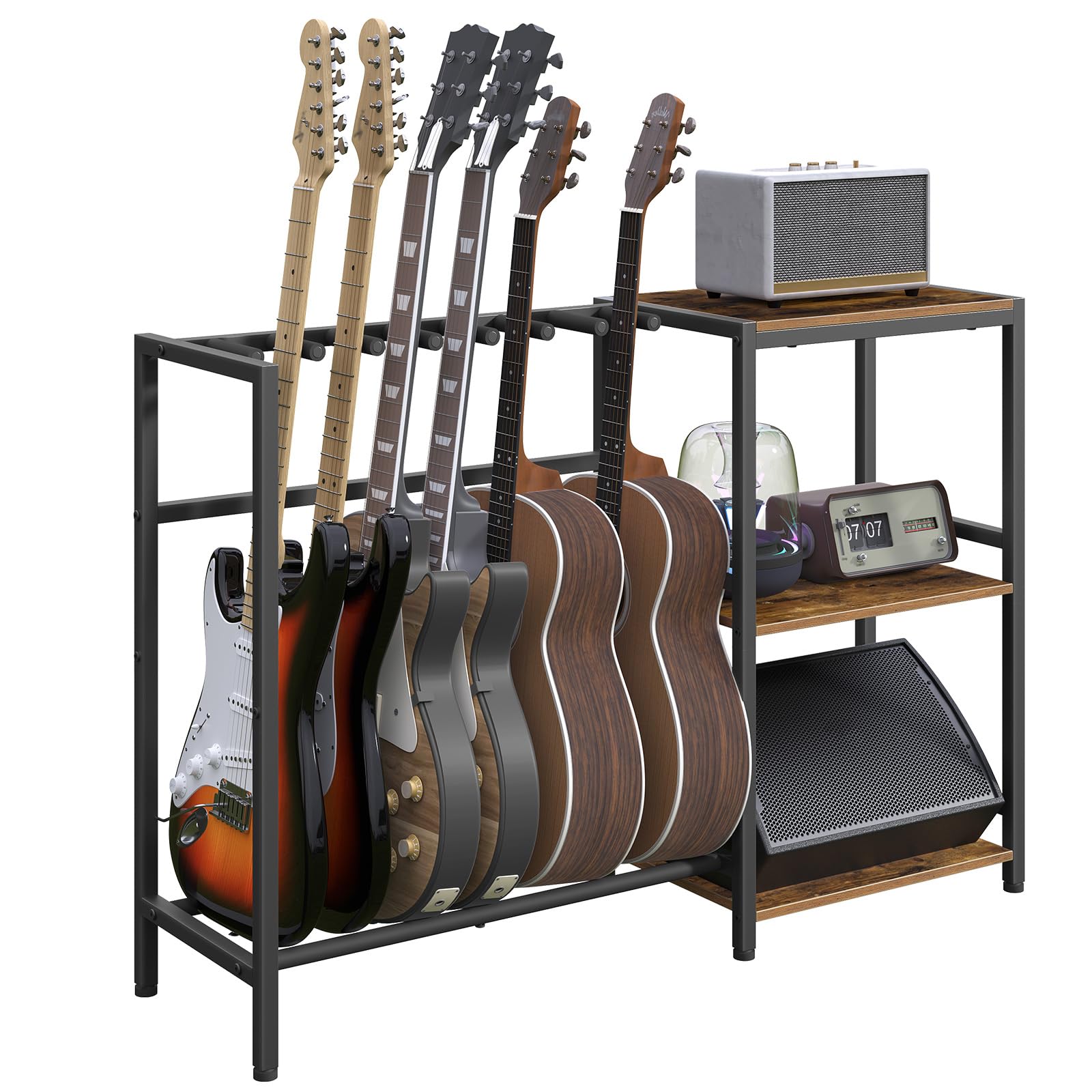 Amazon.com: MAHANCRIS Guitar Stand, Guitar Holder for 5-7 String ...