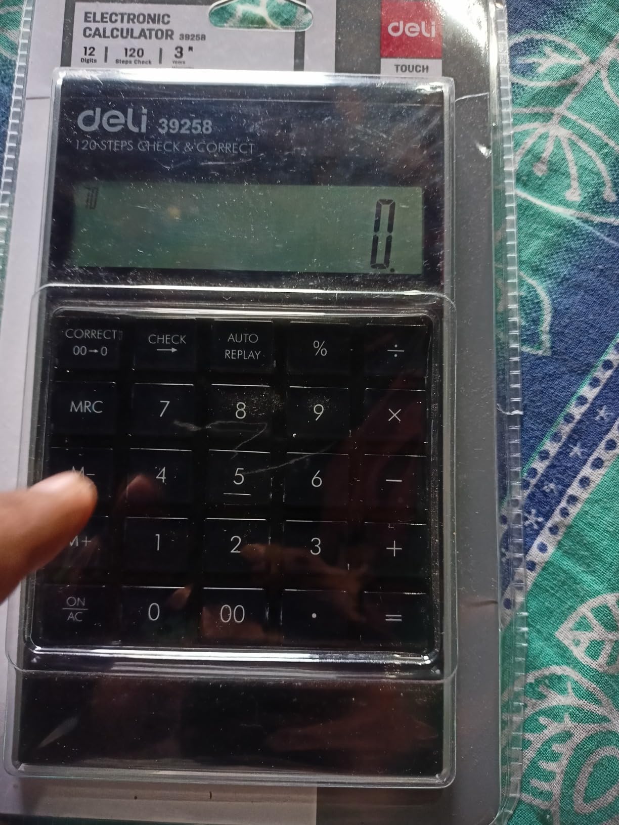 deli W39258 Shop Calculator 120 Steps Check & Correct Function with 3 ...