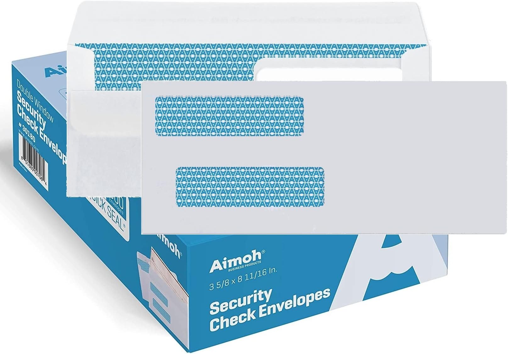 Amazon.com : 500#8 Gummed Double Window Security Check Envelopes ...