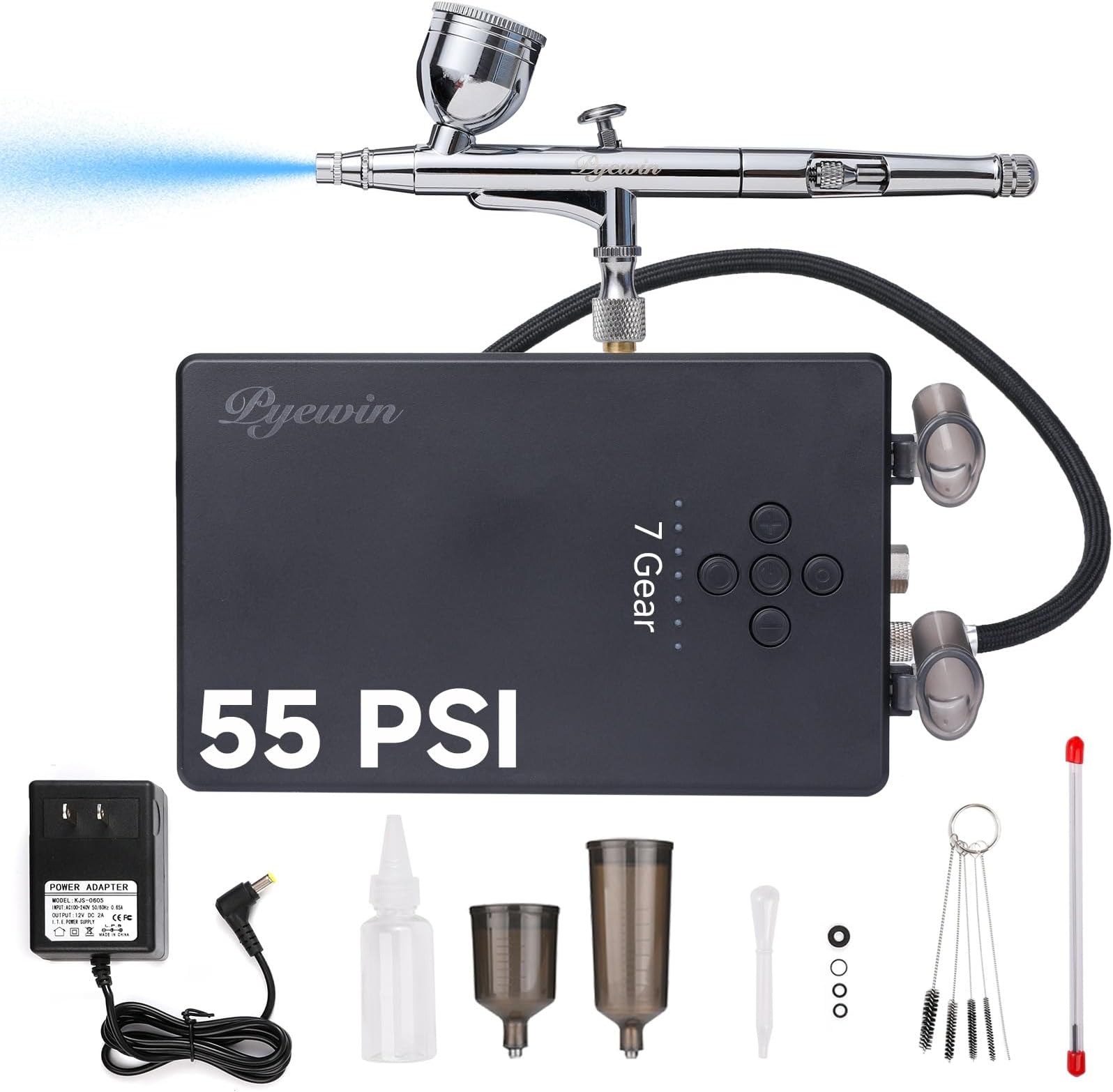 Amazon.com: All-in-One Airbrush Kit Bundle - Upgraded Cordless Airbrush with 20-32 PSI ...