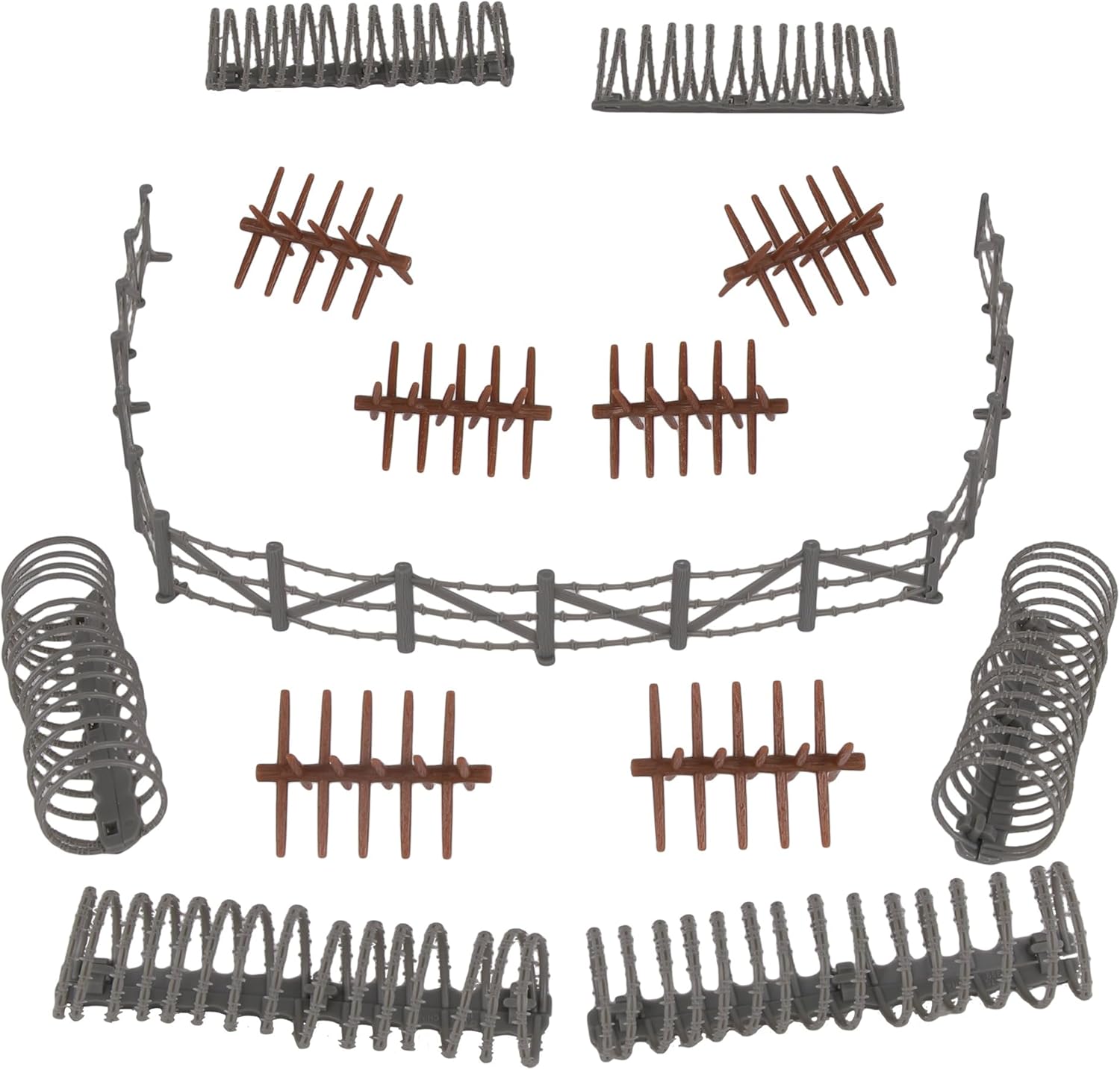 Amazon.com: BMC CTS Concertina Barbed Wire Fence Barricade - 18pc ...