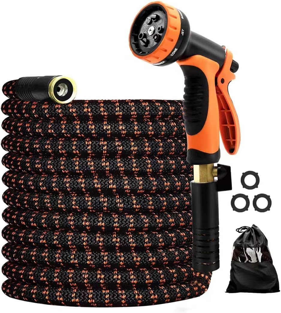 Amazon.com : Garden Hose Flexiable Water Hose (100FT) : Patio, Lawn ...