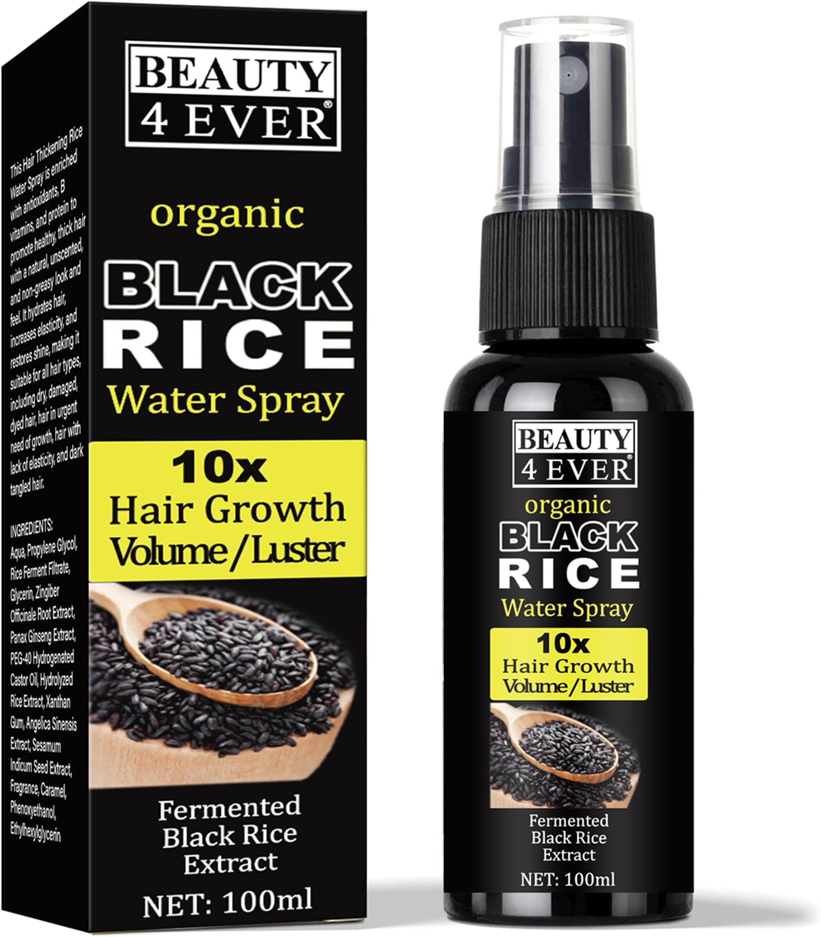 Amazon.com : Hair Growth Serum for Women & Men - Black Rice Water Spray ...