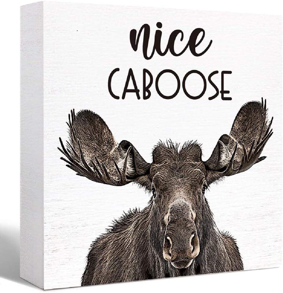 Amazon.com: Finamille Moose Bath Soap Wash Your Hooves Vintage Round Tin Sign, Moose Sign, Moose ...