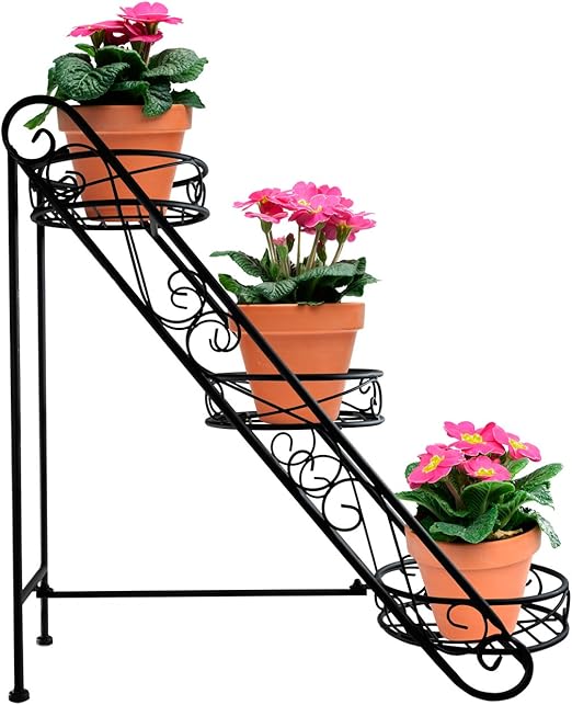 Amazon.com : Sorbus 3-Tier Flower Plant Stand - Slanted Flower Pot ...
