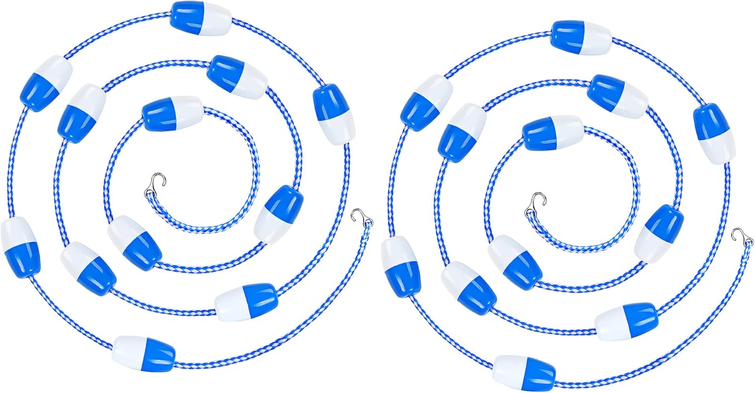 Amazon.com: Honoson 2 Pack 16-20ft Swimming Pool Safety Divider Rope ...