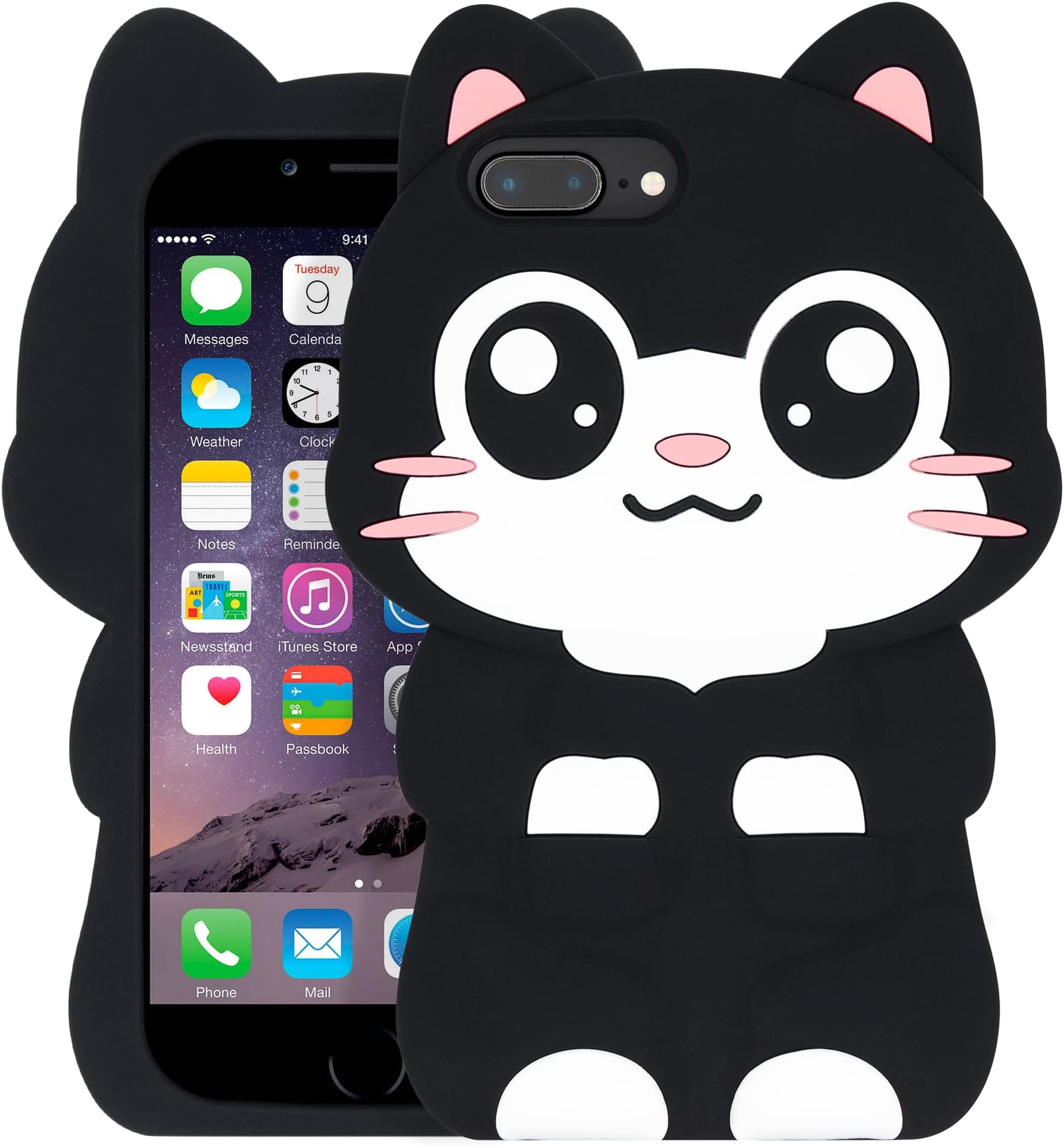 Amazon.com: Dumkery Cute Phone Case Compatible with iPhone 7 Plus ...