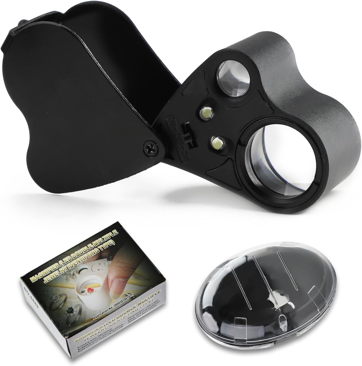 Owlbud Lupa de Mano con Luz LED 30X 60X Aumentos Ideal para Joyas ...