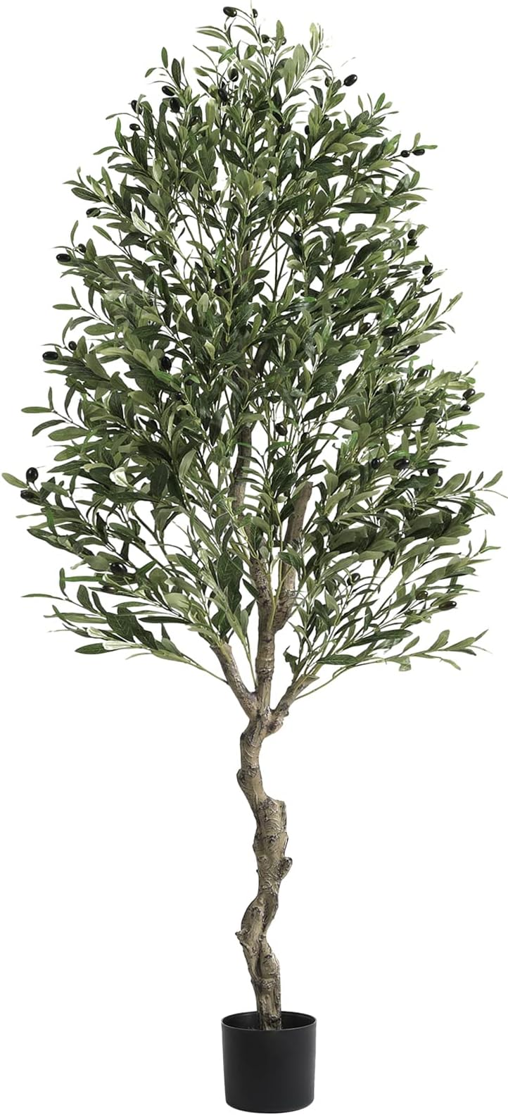 Amazon.com: VIGGDA Artificial Tree Faux Olive Tree 8ft(3198leaves) Tall ...