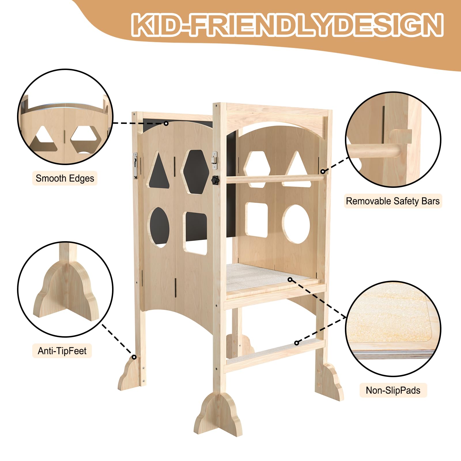 TINTECUSA Toddler Tower FTINTECUSA Toddler Tower Folding Storage, Kids ...