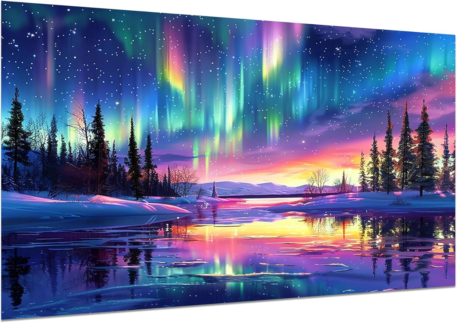 Amazon.com: Zythron Large Diamond Art Kits for Adults, Aurora Landscape ...