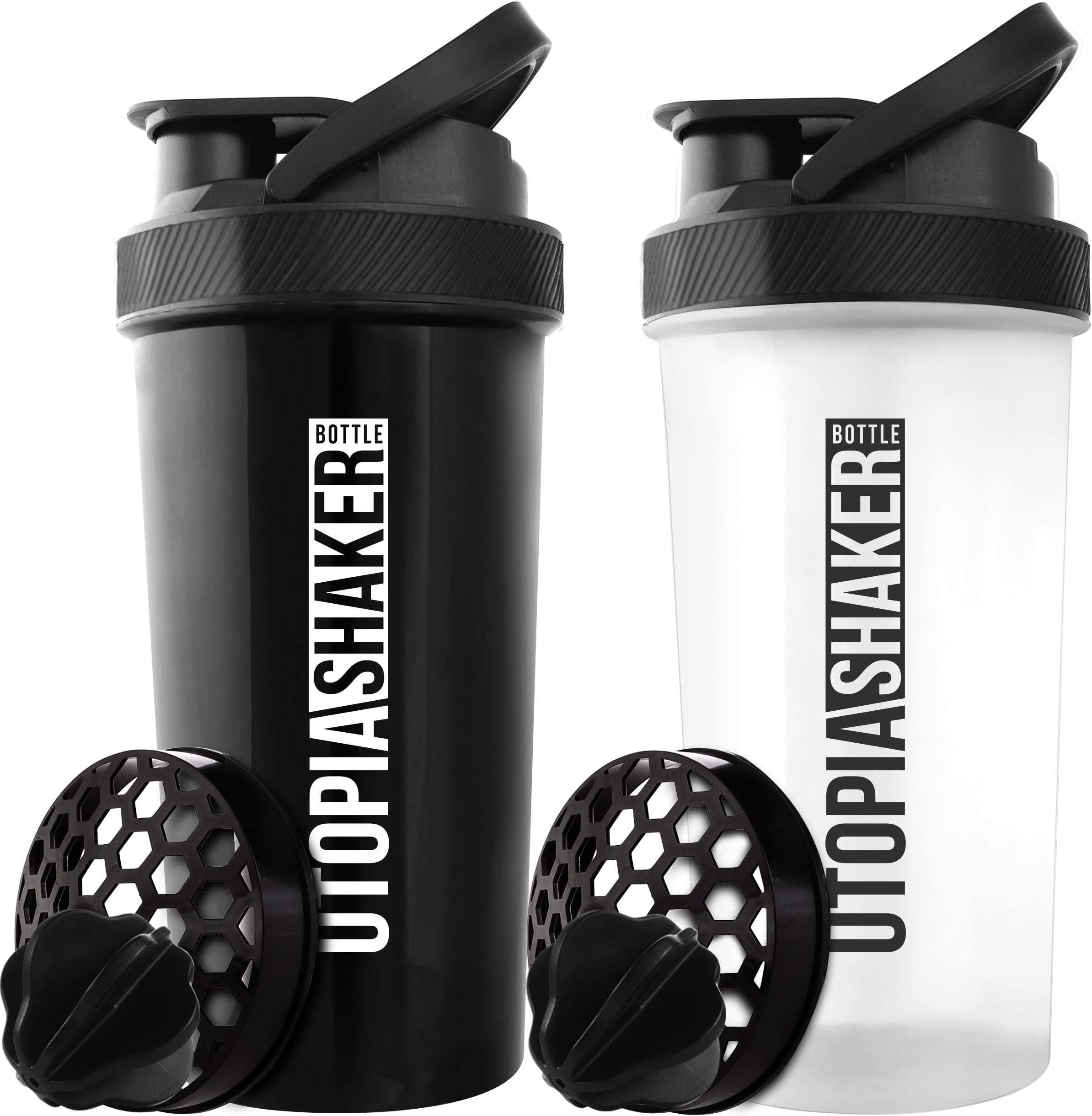 Amazon.com: Utopia Home Protein Shaker Bottle - (Pack of 2) 28-Ounce ...