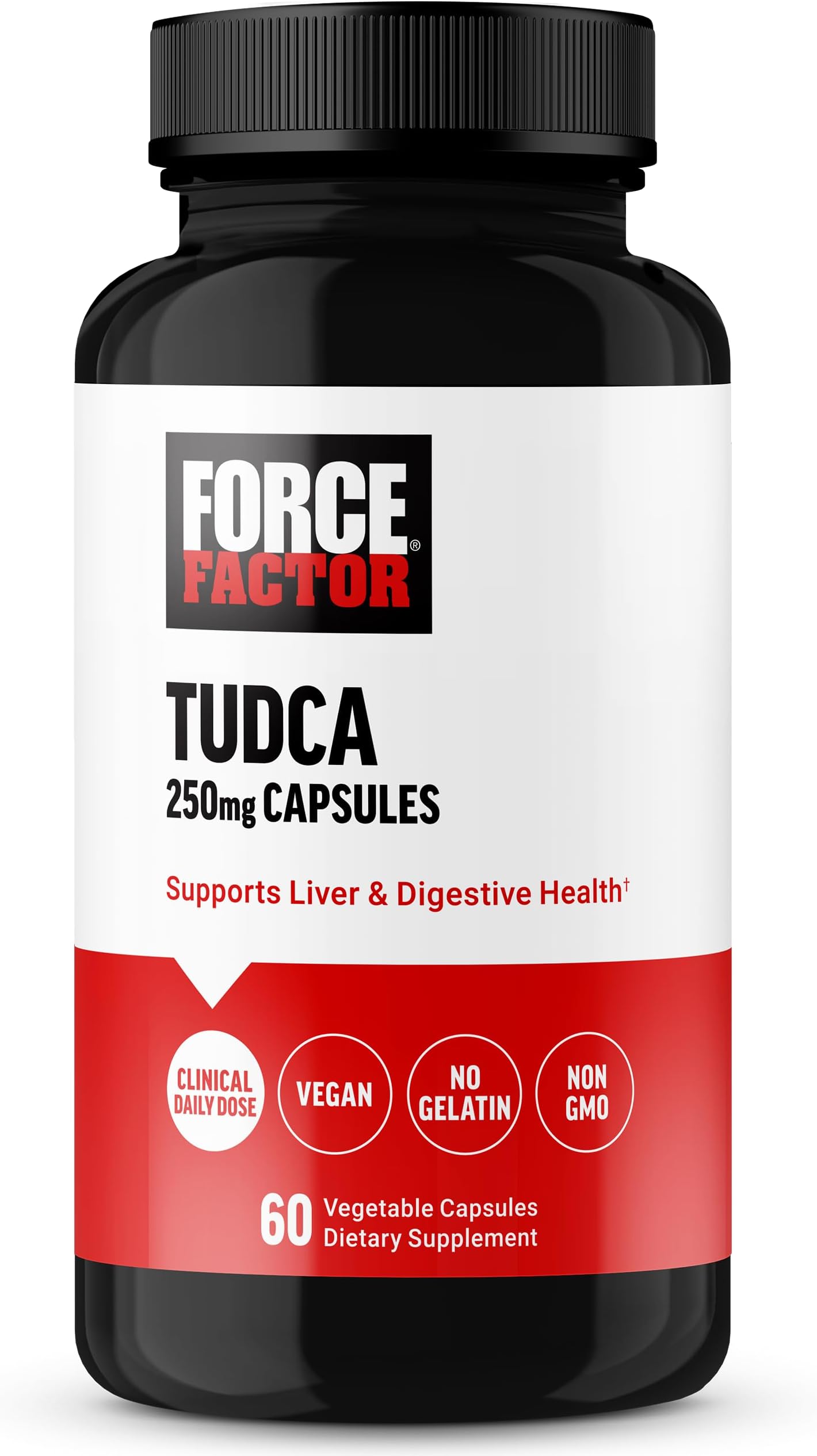 Amazon.com: FORCE FACTOR TUDCA Liver Support Supplement, Powerful Bile ...
