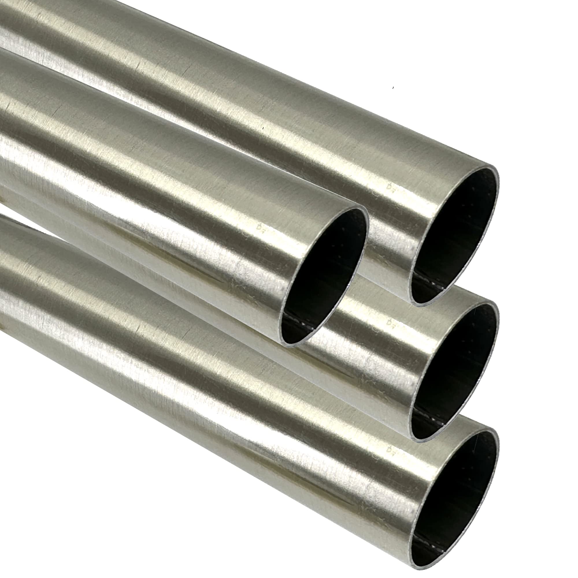 Snapklik.com : 72" Heavy Duty Round Closet Rod 32mm Diameter Satin ...