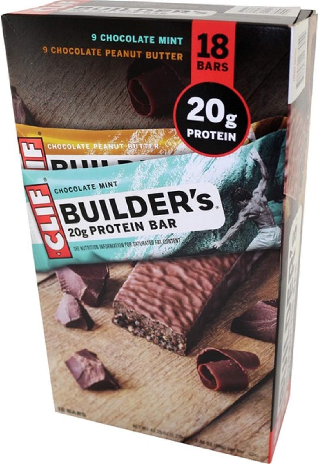 Amazon.com : Clif Bar - Builder's Protein Bar Variety Pack, 20g of ...