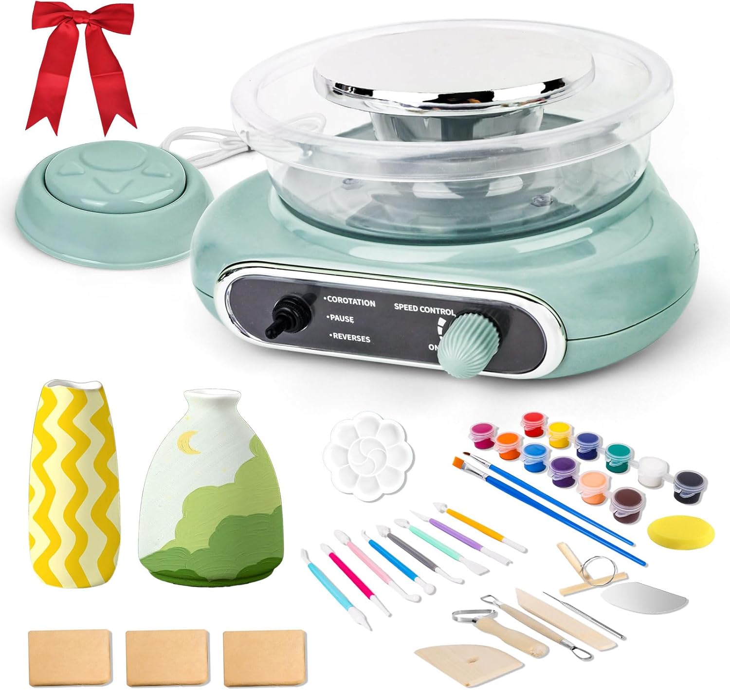 Amazon.com: Pottery Wheel,Mini Pottery Wheel for Kids,Kids Pottery ...