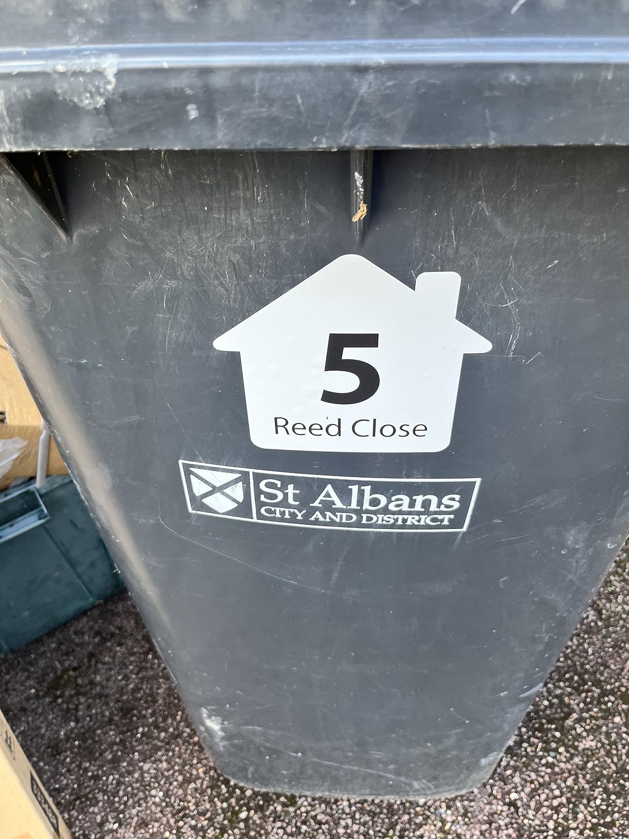 Pack of 4 Wheelie Bin Numbers Wheelie Bin Stickers House Numbers For ...