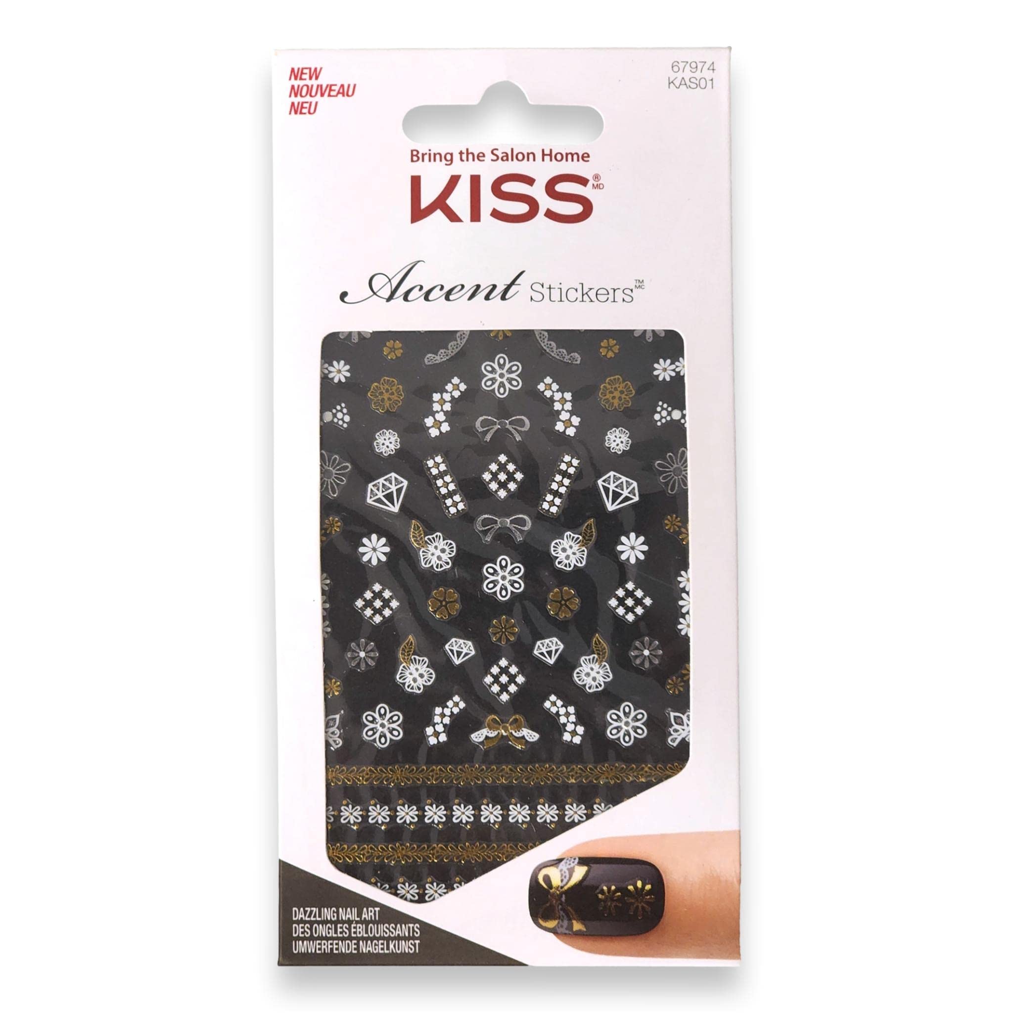 Amazon.com: Accent Stickers Just Kidding,Kiss,Kas01 : Beauty & Personal ...