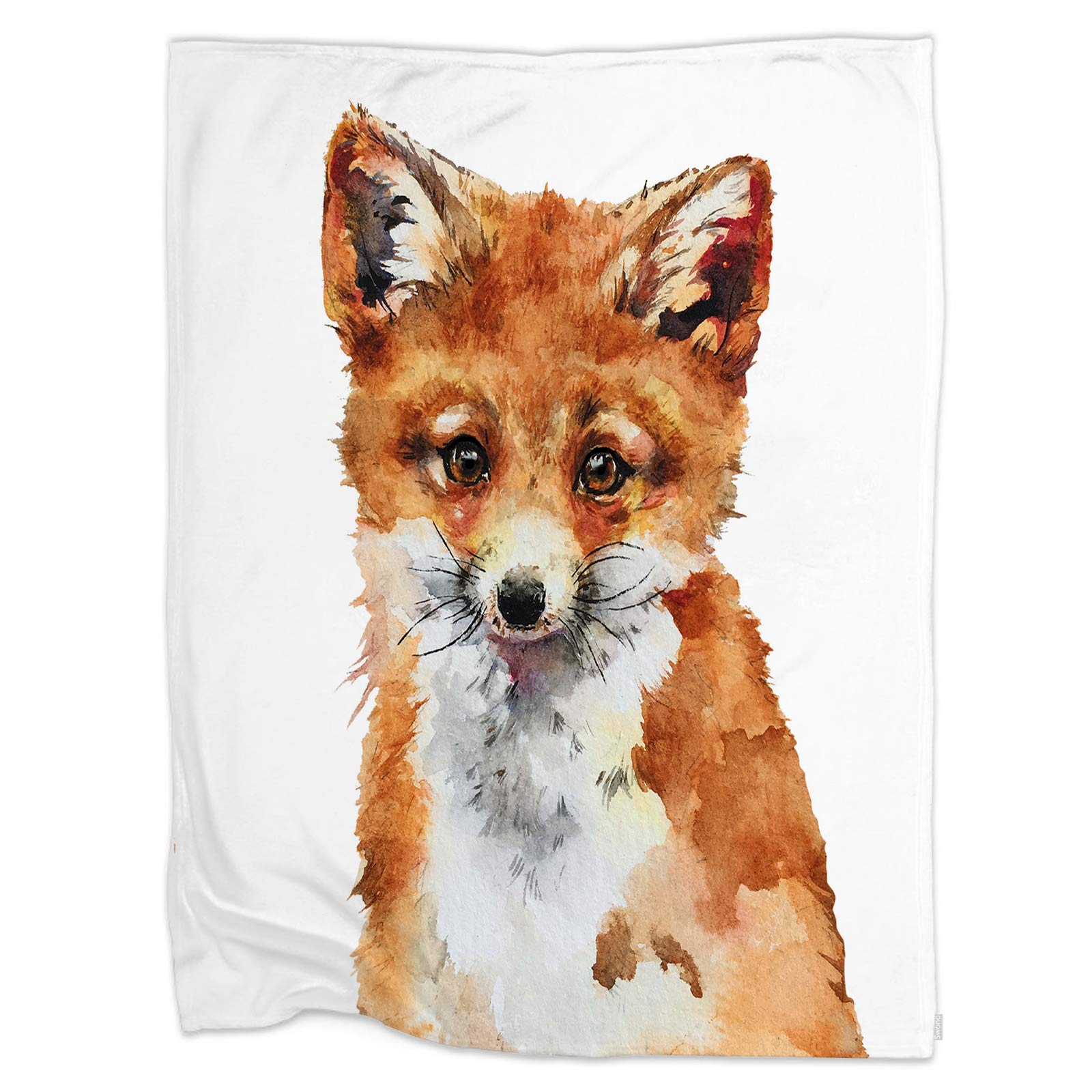 Baby Fox White Background