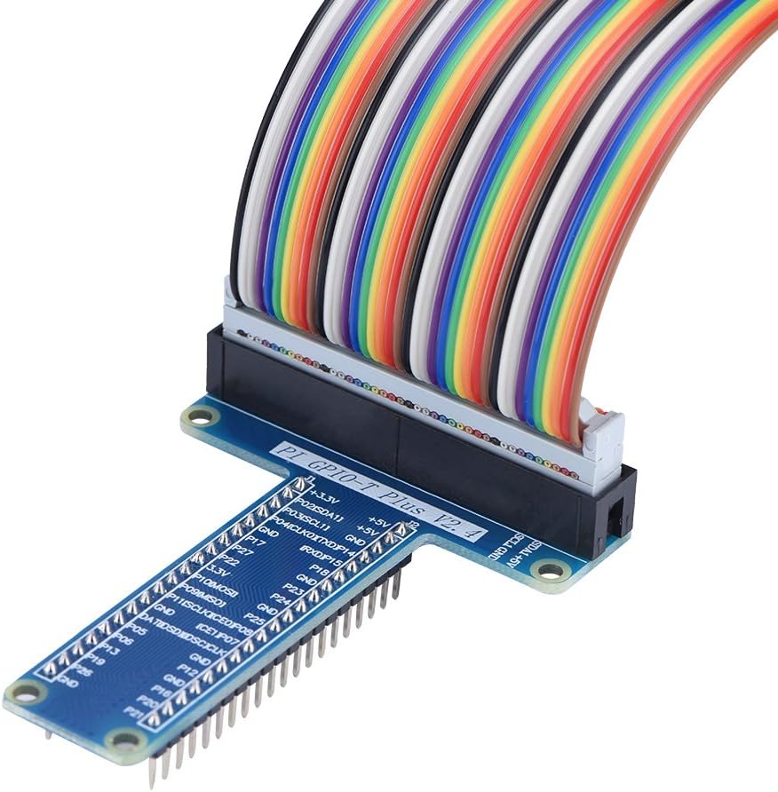 Amazon.com: WWZMDiB 40 Pin Male to Female GPIO Ribbon Cable + T -Type ...