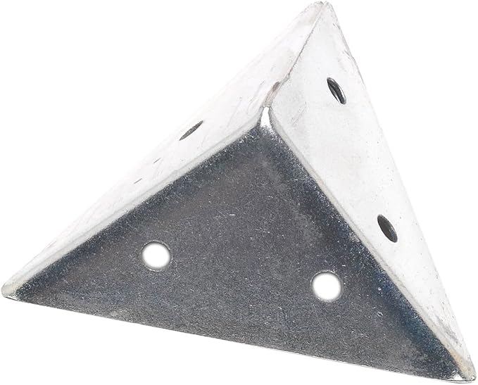 Merriway® BH01162 (4 Pcs) Zinc Plated Pyramid Corner Angle Bracket ...