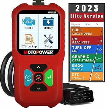 MOTOPOWER MP69038 Car OBD2 Scanner Code Reader Engine Fault Code Reader Scanner CAN Diagnostic ...