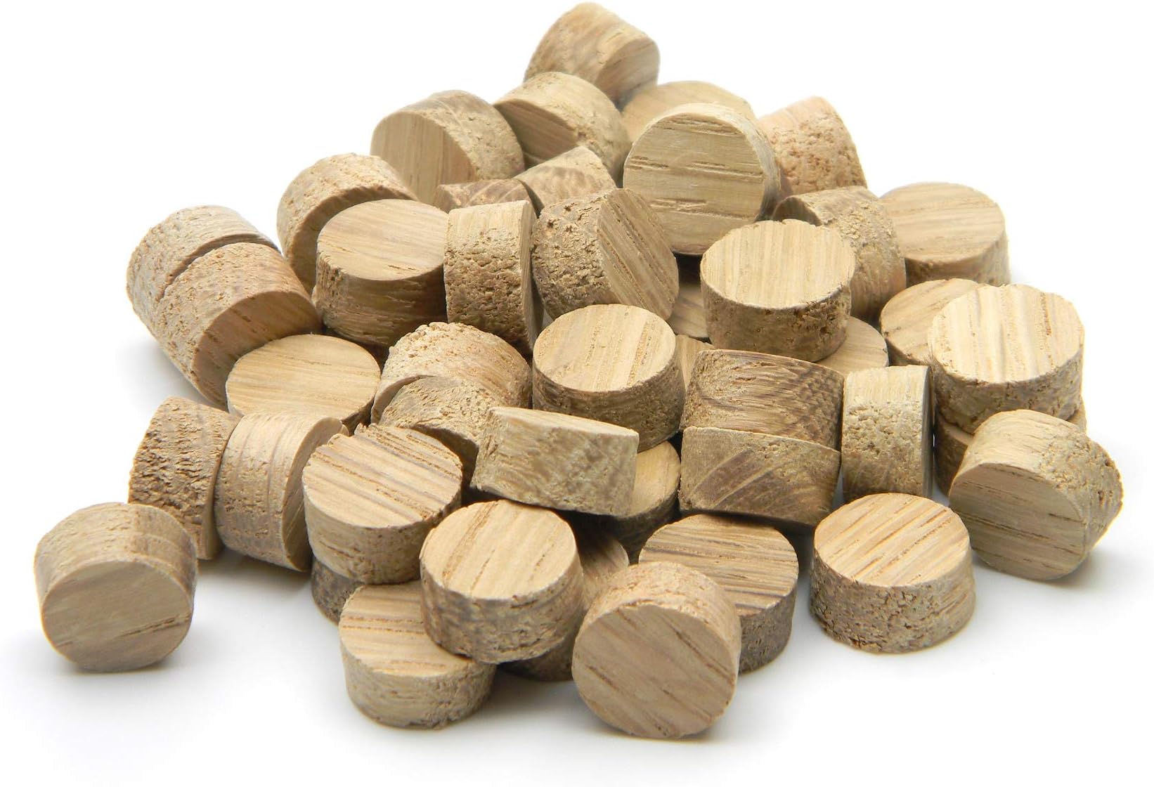 Oakcrafts - Pack of 25 Premium Quality Oak Flat Head Cross Grain Plugs ...