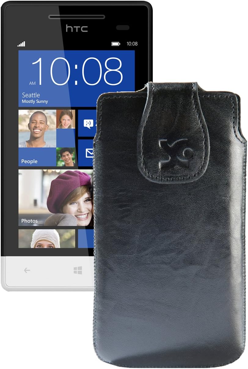Amazon.com: Suncase Mobile Phone Case Leather for HTC 8S Windows Phone ...