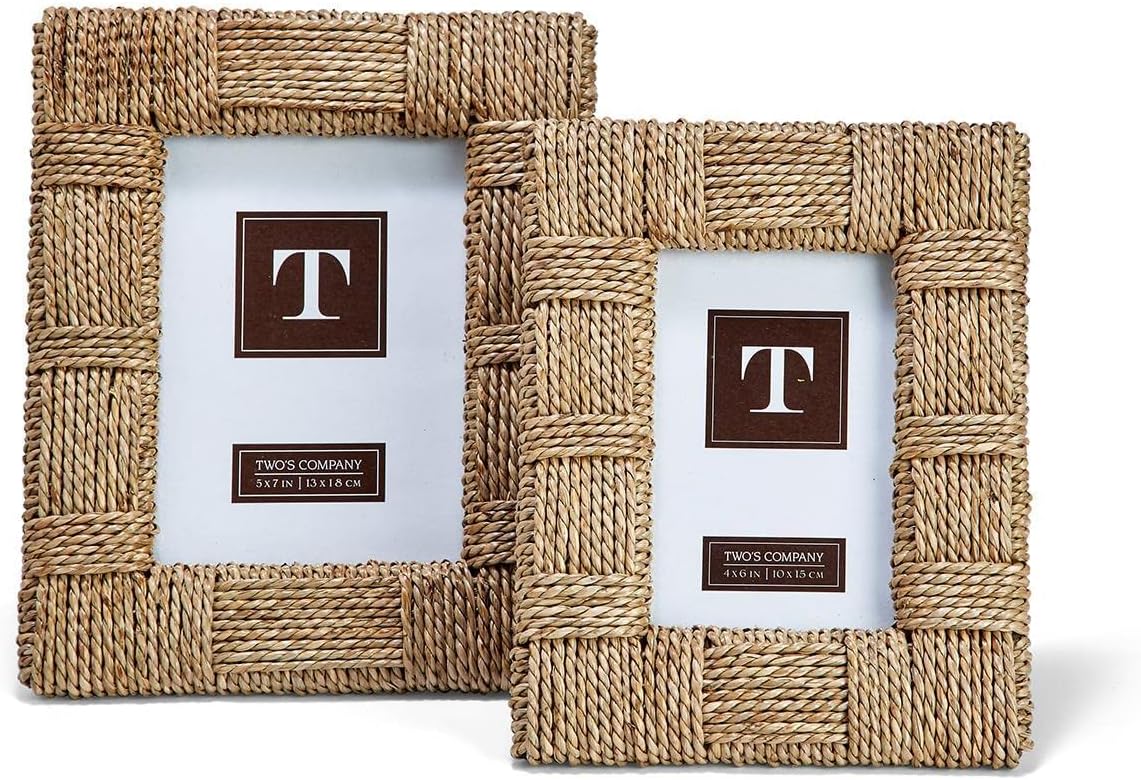 Amazon.com - Mud Pie 4X6 Natural Seagrass Frame; 7" x 9"