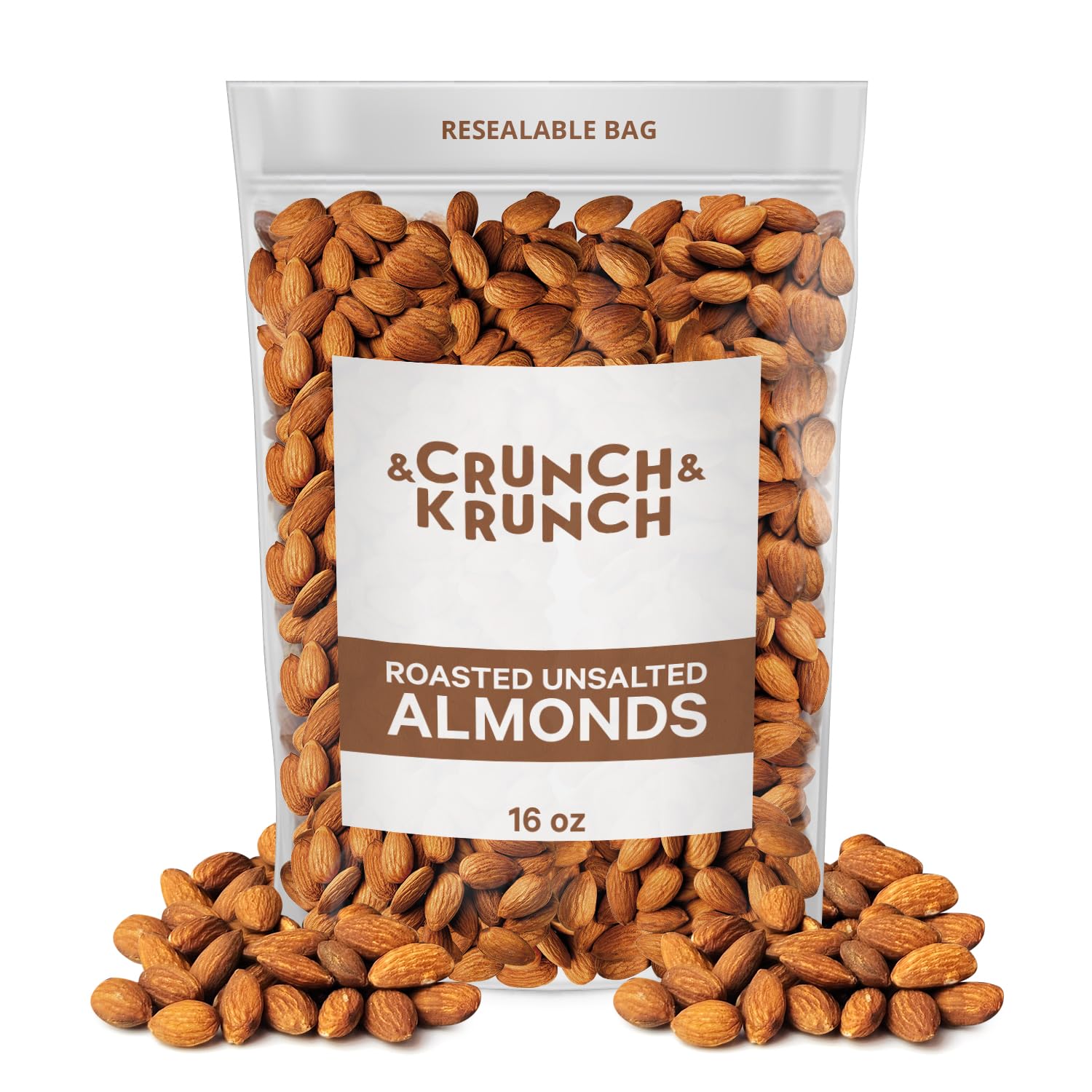 Amazon.com: Roasted Almonds Unsalted - Fresh and Delicious Guilt Free ...