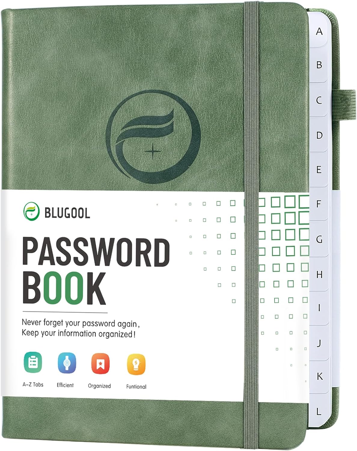 Password Book with Alphabetical Tabs, Hardcover Password Keeper ...