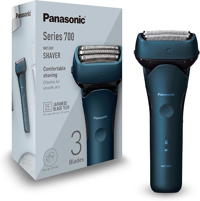 Panasonic ES-ALT4BA803 3-Blade Wet & Dry Razor for Men, Portable ...