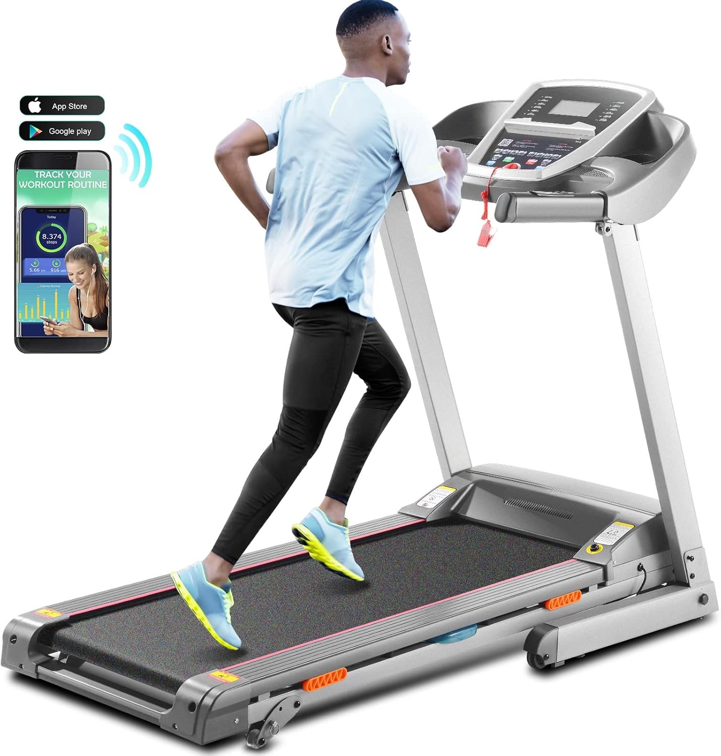 Amazon.com : ANCHEER Treadmill, Treadmills for Home with APP : Sports ...