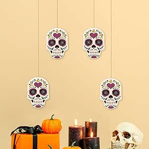 Amazon.com: EGD Halloween Skulls Decoration | Horror Decor | Multi Pack ...
