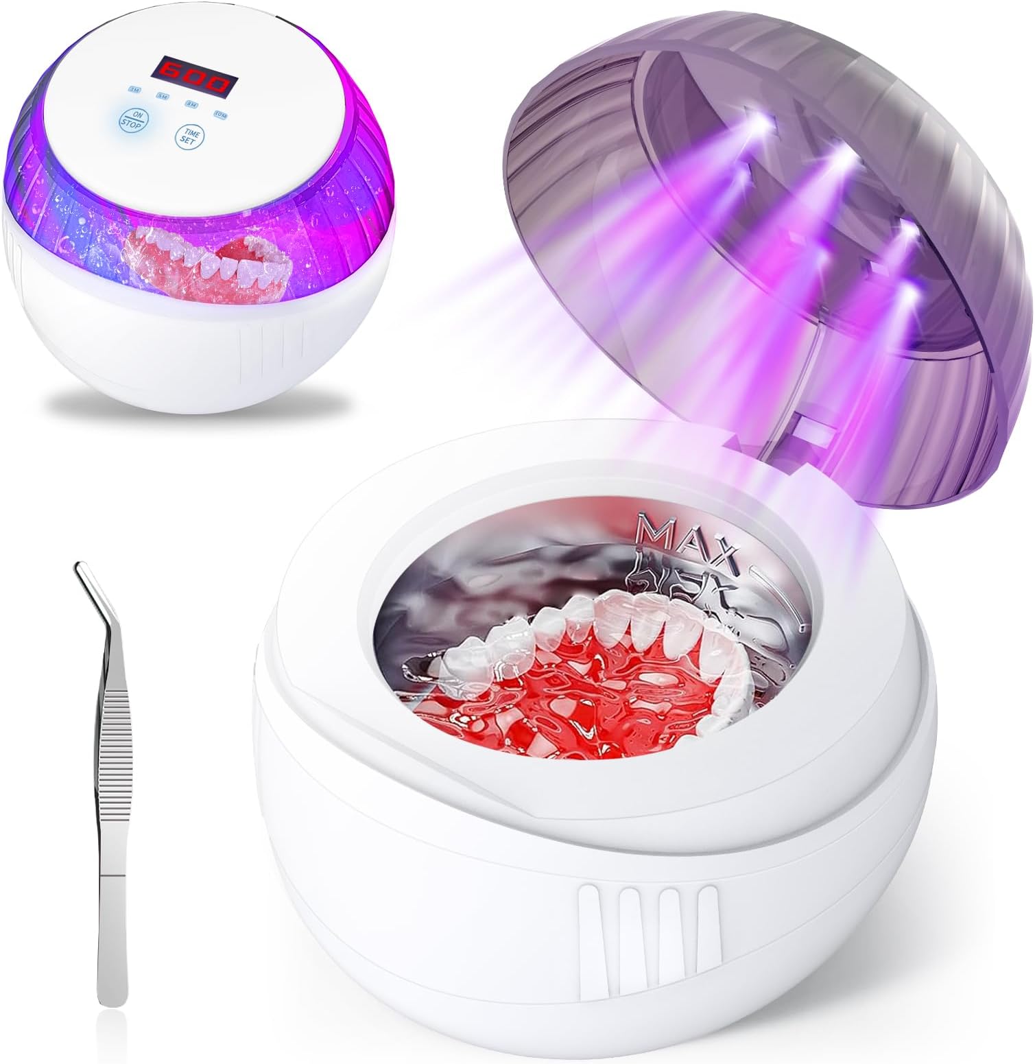 Amazon.com : Ultrasonic Retainer Cleaner Machine for Dental: 50kHz ...