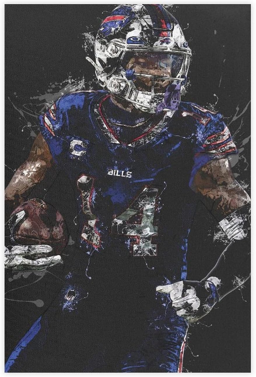 Amazon.com: Radioisld American Football Stefon Diggs Canvas Poster ...
