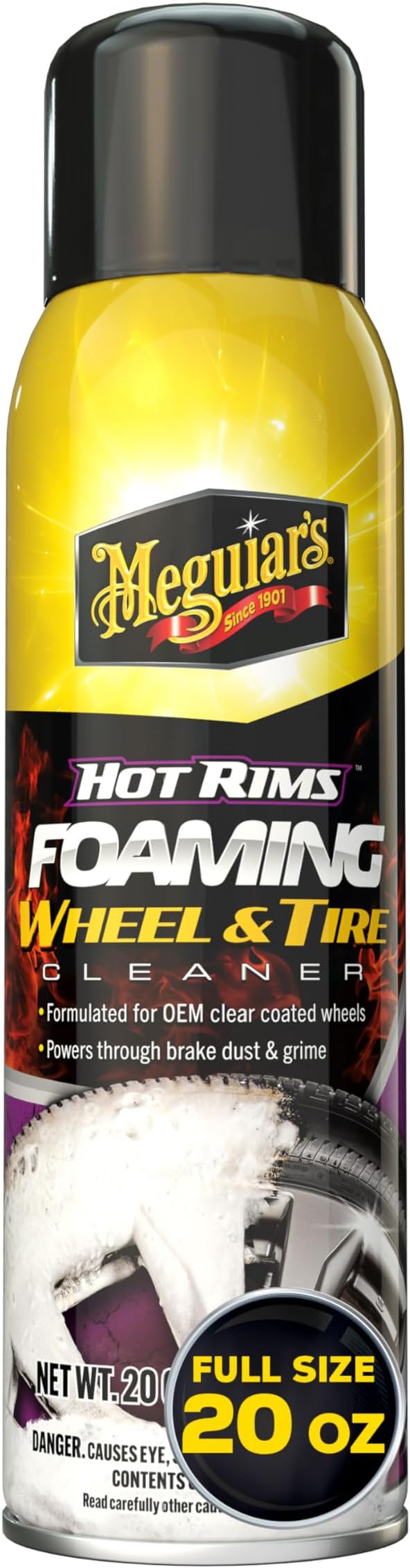 Amazon.com: Meguiar's Hot Rims Foaming Wheel & Tire Cleaner - Combines ...